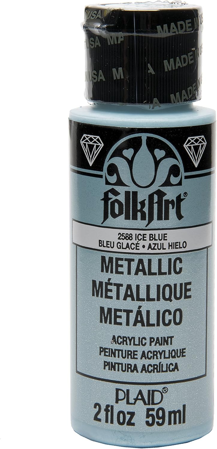 Amazon.com: FolkArt Metallic Acrylic Paint in Assorted Colors (2 oz ...