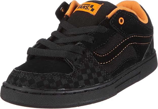 Vans Boys' Baxter Trainers, Sketch Check Black/Orange/Black, 11.5 ...