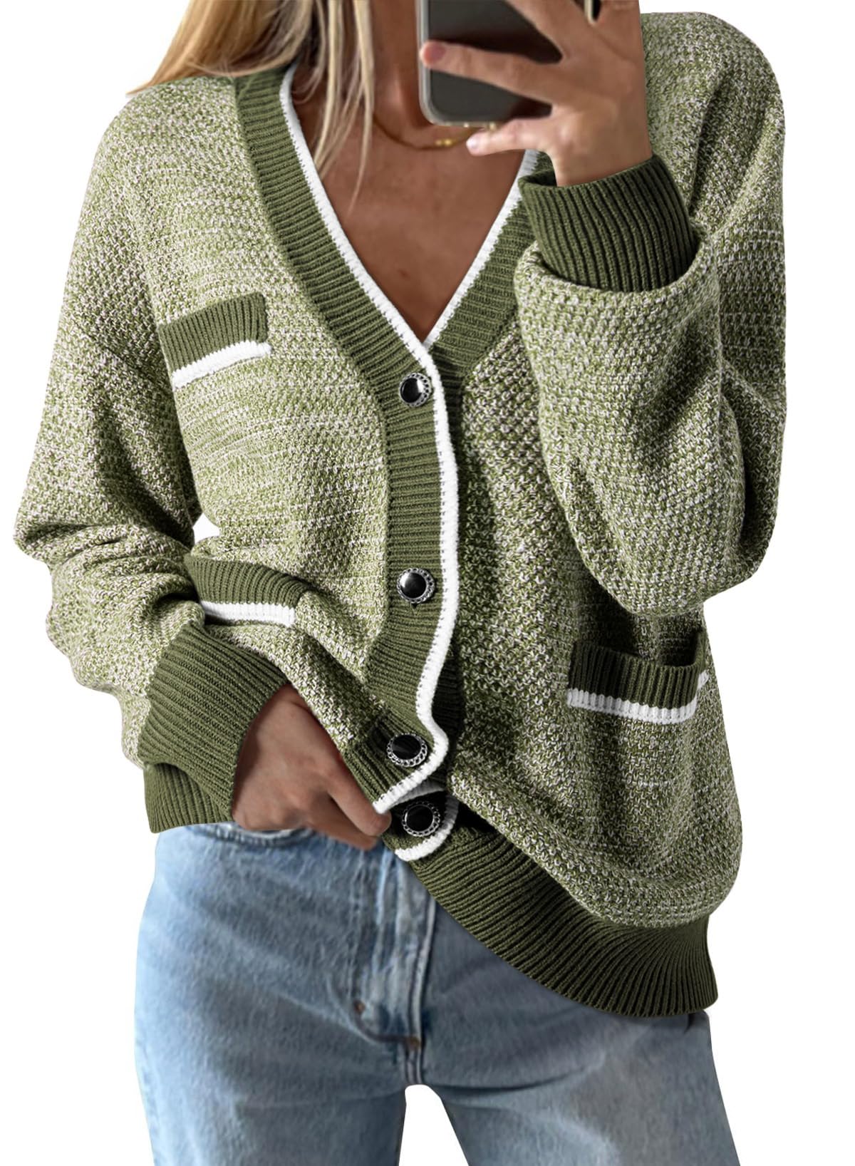 Dokotoo Cardigan Sweaters for Women Oversized Knit Women's Cardigans ...