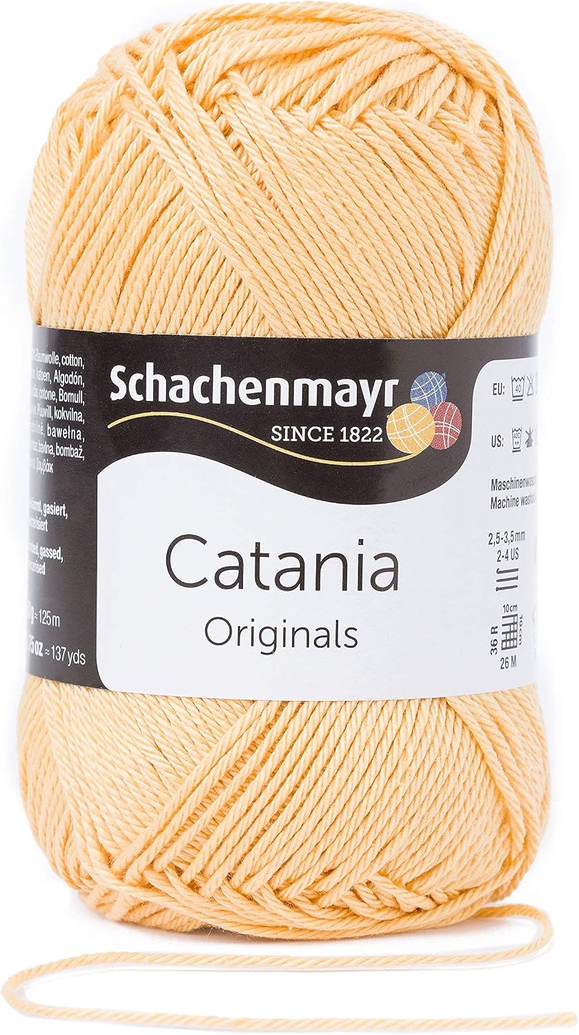 Schachenmayr Fil à Tricoter Catania - Coton, Laine, Miel, 28 x 12 x 10 ...