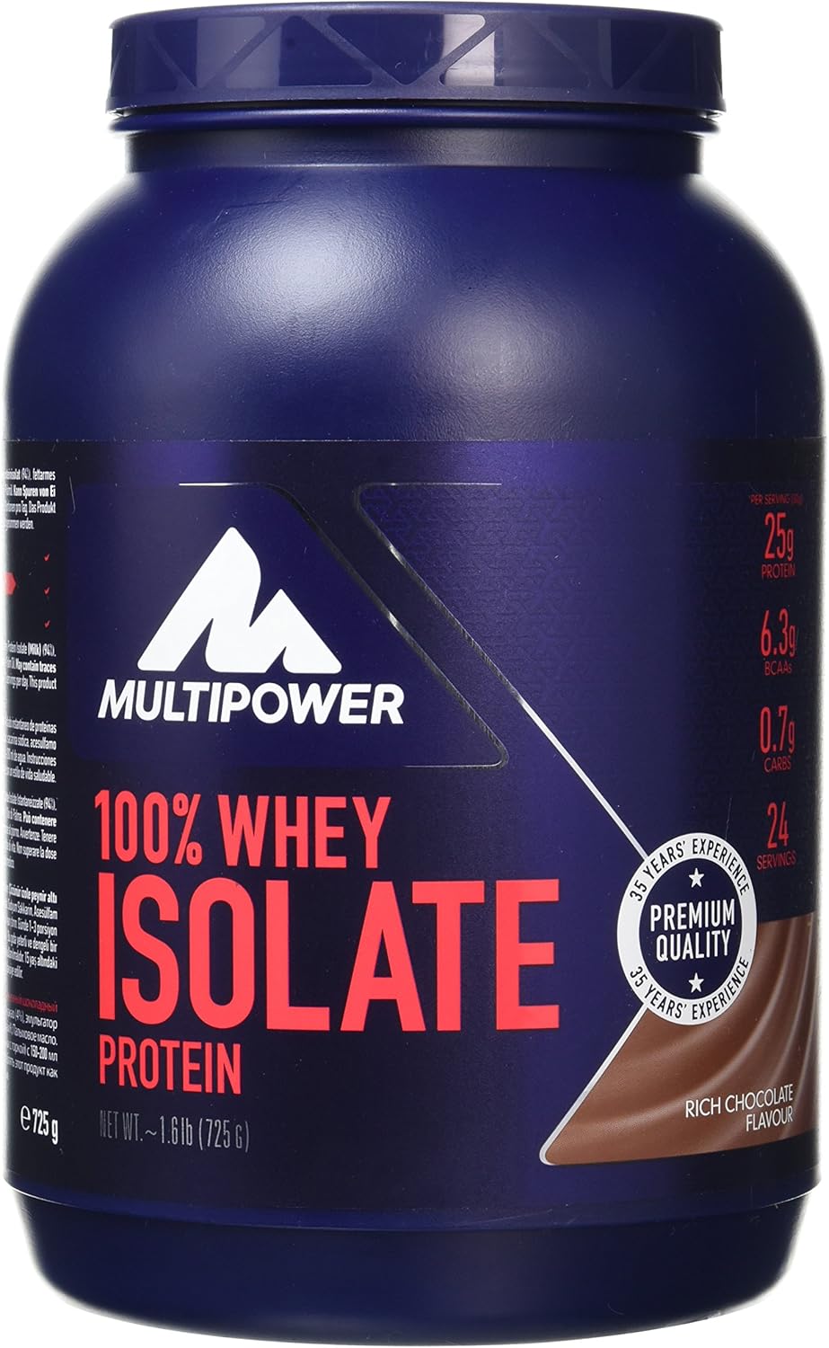 Multipower 725 g Chocolate 100 Percent Whey Isolate Protein Powder ...