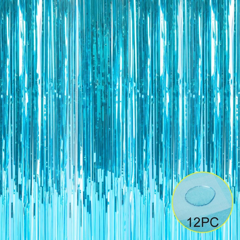 Amazon.com: Foil Fringe Metallic Curtain Backdrops - With Balloon ...