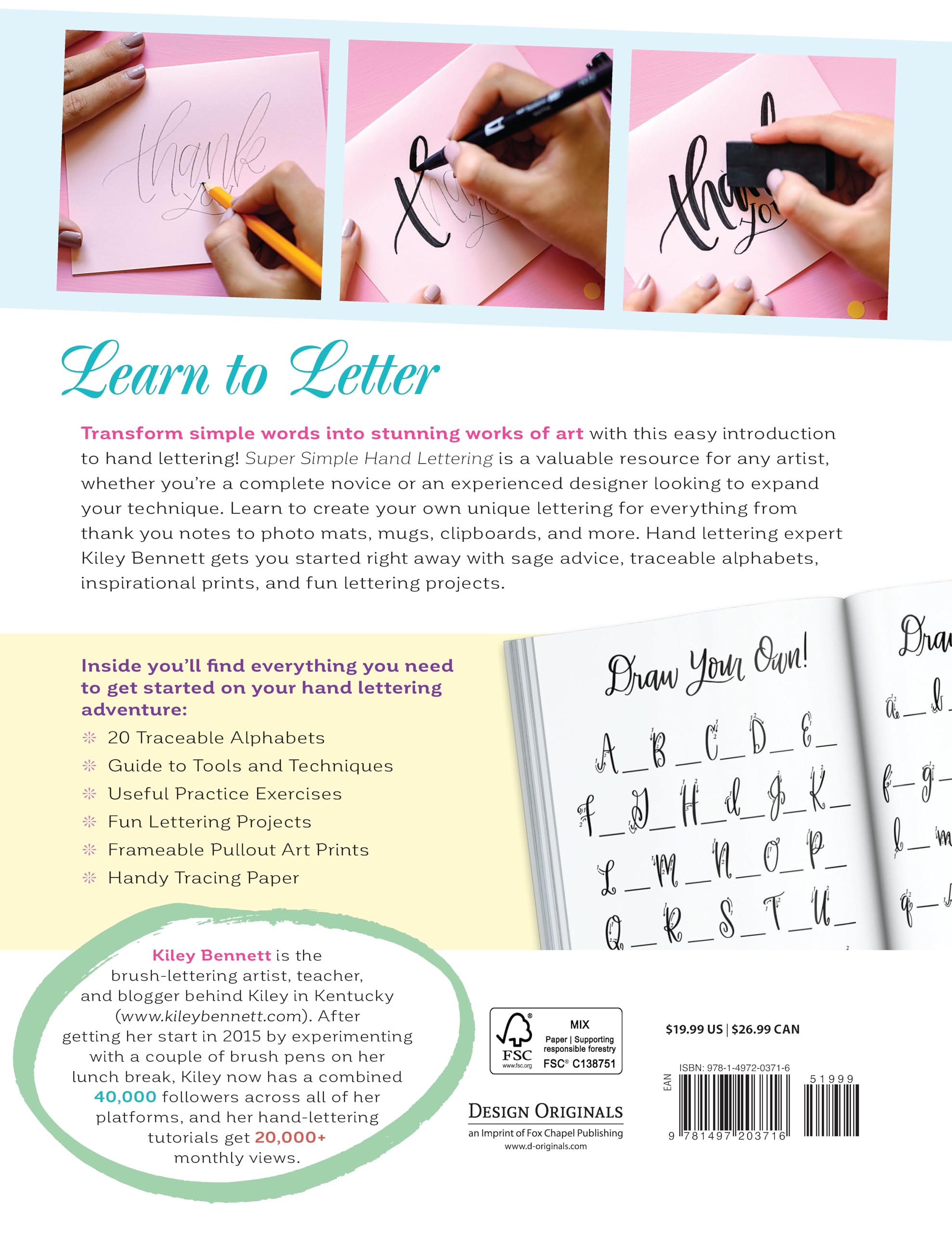 Mua Super Simple Hand Lettering: 20 Traceable Alphabets, Easy Projects ...