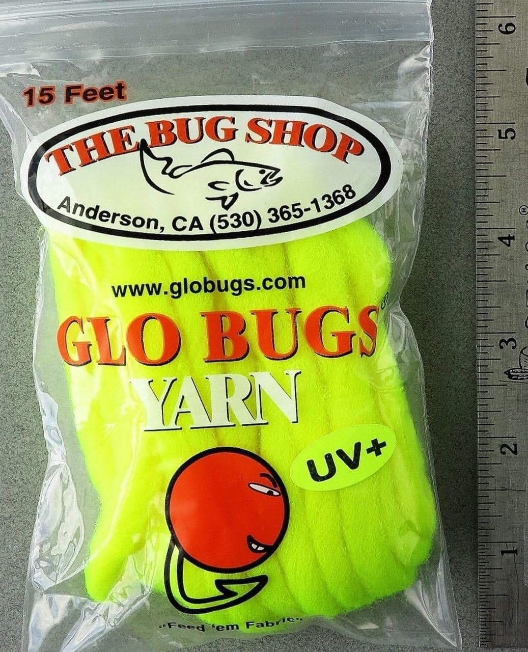 Amazon.com : The Bug Shop 15' Glo Bugs Yarn 5/15" Diameter (Chartreuse ...