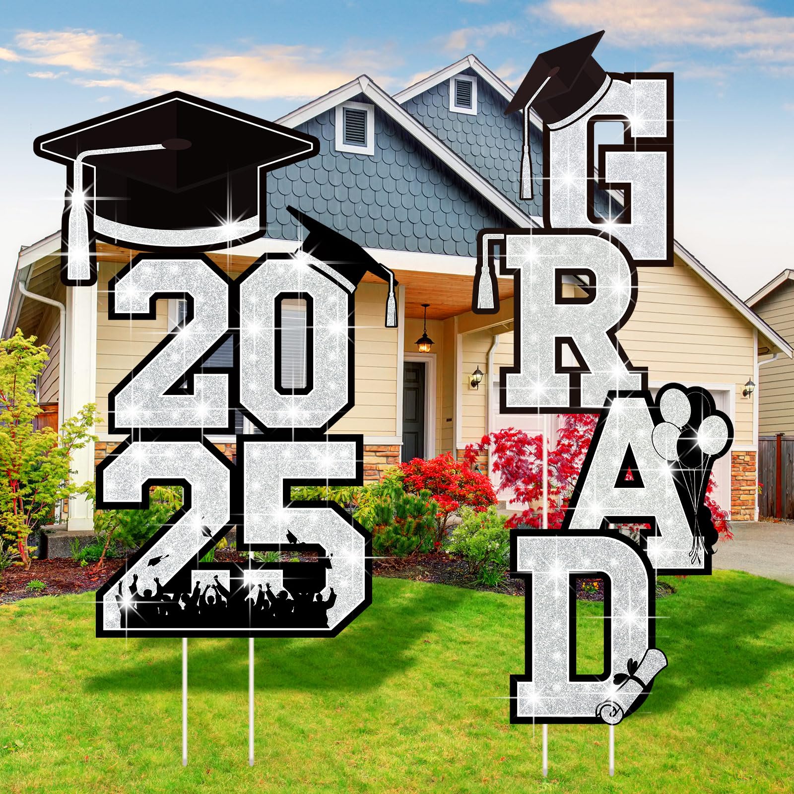 Memorywuu 7 Pcs Graduation Yard Signs Class of 2025 Graduation ...