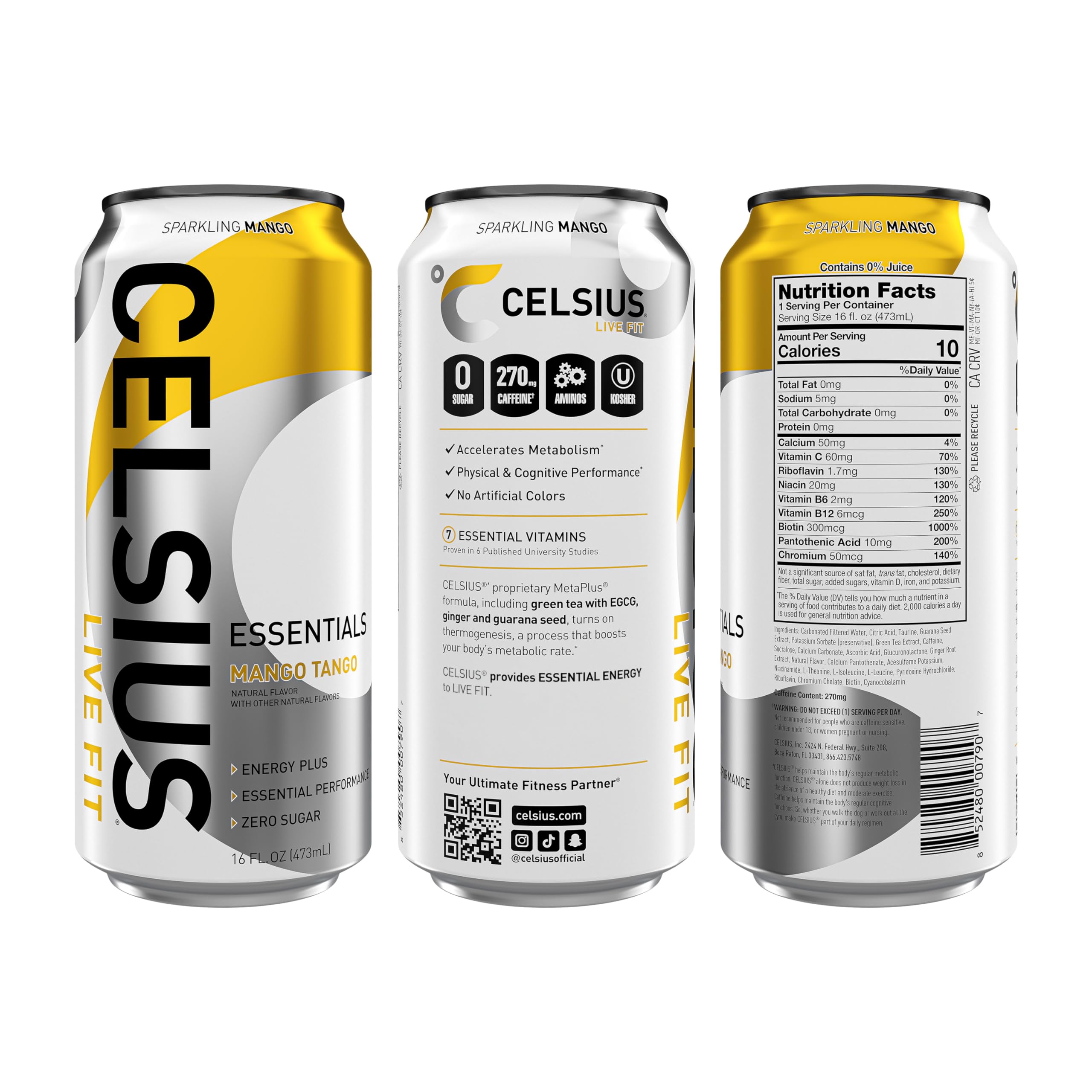 Mua ESSENTIALS, Sparkling Mango Tango, Performance Energy Drink 16 Fl ...