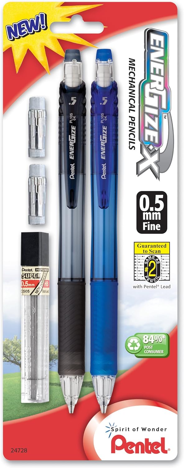 Amazon.com : Pentel EnerGize-X Mechanical Pencil, 0.5mm, Assorted ...