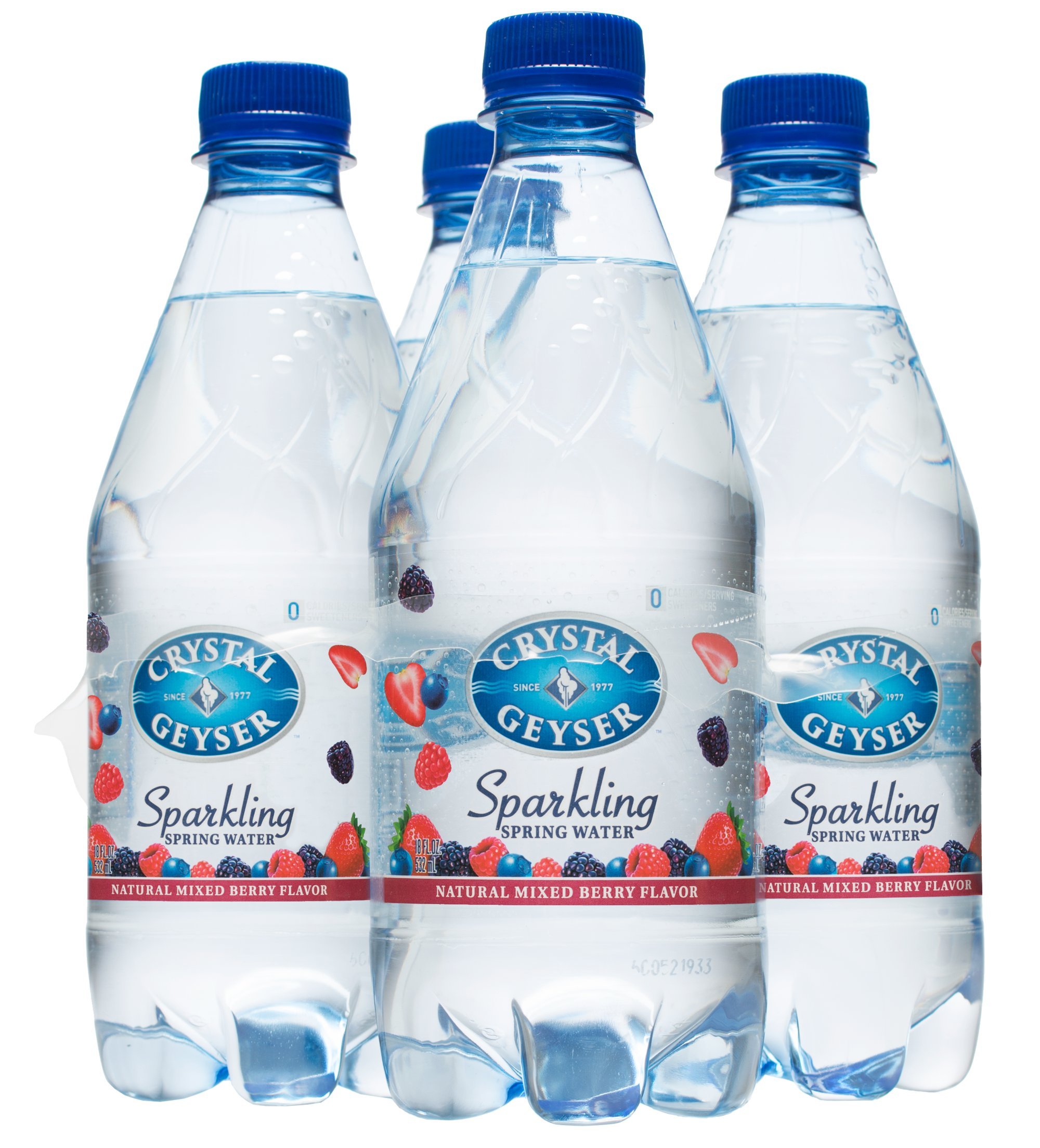 Crystal Geyser, Mineral Water, Berry, 4 ct, 18 oz each: Amazon.com: Grocery & Gourmet Food