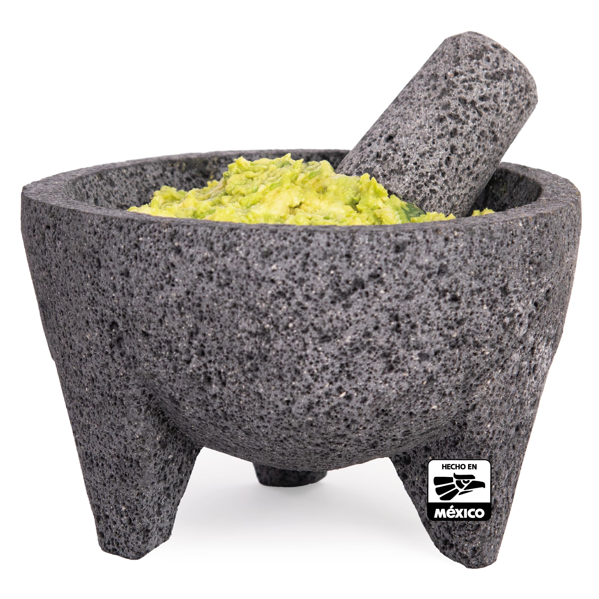 Grain Mill Grinder Authentic Mexican Molcajete - 6 Inch Volcanic Stone ...