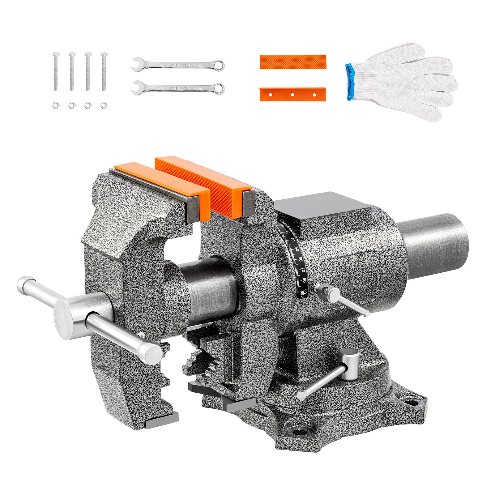 Mua Bench Vise, 5-inch Jaw Width 5-inch Jaw Opening, 360° Swivel Base ...