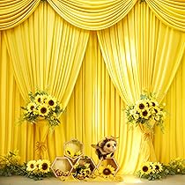 Yellow Wedding Backdrops Spring Photography Backdrop Wedding