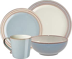 Amazon.com | Denby USA Heritage 4 piece Terrace Place Setting ...