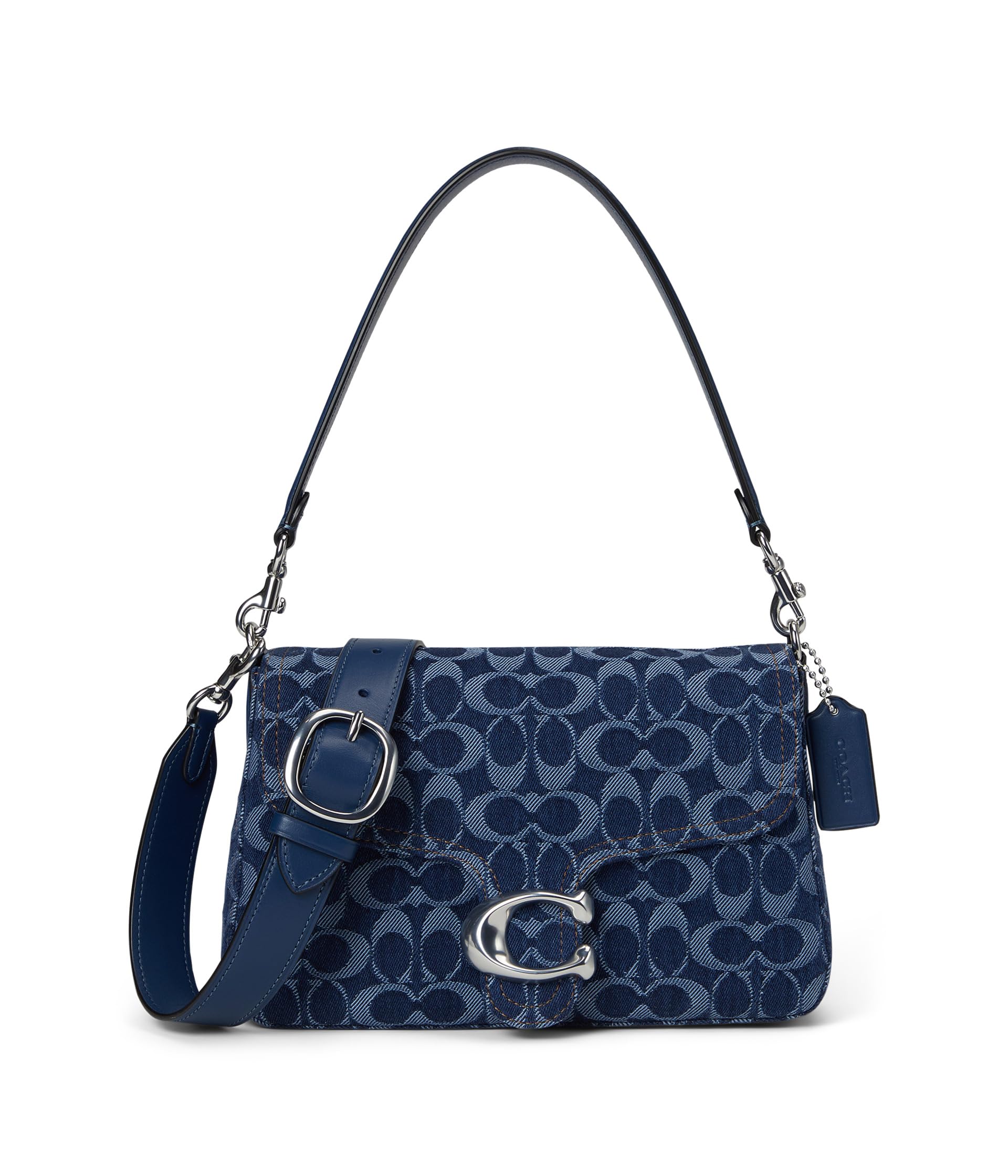 Coach Soft Tabby Shoulder Bag in Signature Denim, LH/Deep Blue Multi