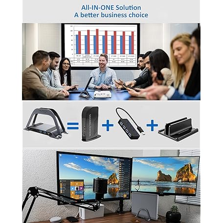 Mua 4URPC USB C Laptop Docking Station Dual Monitor Computer Peripheral Devices trên Amazon Mỹ ...