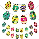 Amazon.com: Hestya Multicolor Pennant Banner 42 Pieces Triangle Flag ...