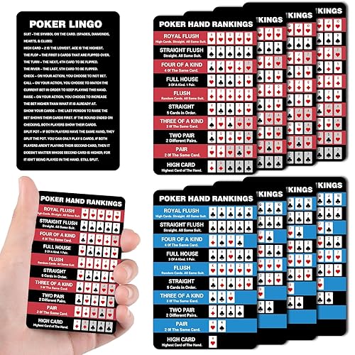 AmazingSpark Poker Hand Rankings Chart Rules Cheat Sheet Cards Poker ...