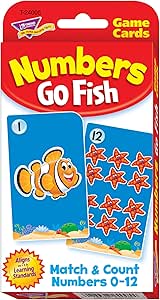 Numbers Go Fish Challenge Cards : Toys & Games