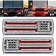 Amazon.com: NWpangu LED Truck Tail Lights, 12V Trailer Rear Light Brake Lights Turn Signal ...