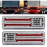 Amazon.com: NWpangu LED Truck Tail Lights, LED Trailer Rear Light Brake Lights Turn Signal ...