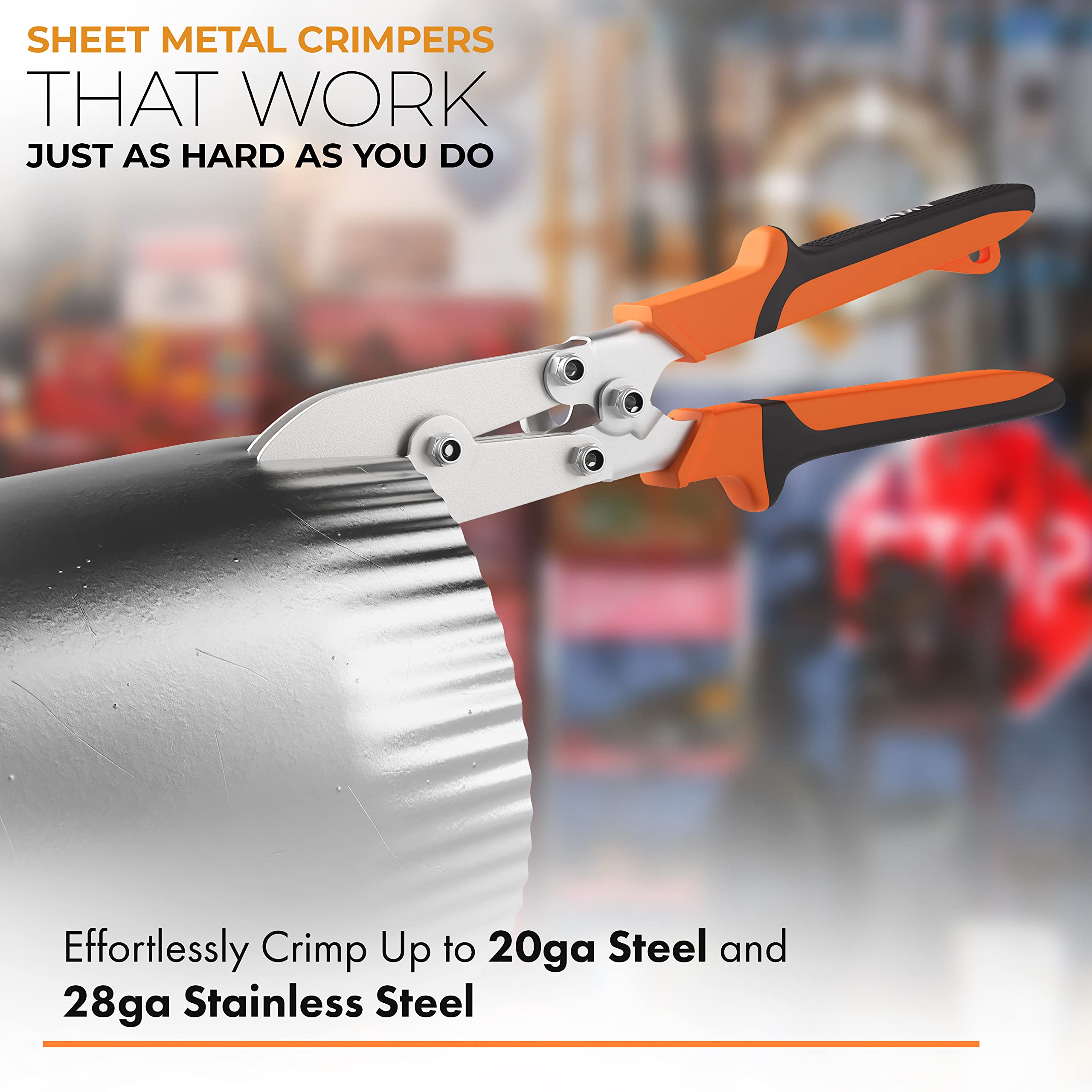 Mua 5 Blade Sheet Metal Crimper Tool – Crimp 24ga Steel and 28ga ...