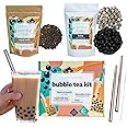 Amazon.com: Bubble Tea Kit, Easy DIY Boba Tea Kit, Includes Tapioca Boba Pearls, Royal Milk ...