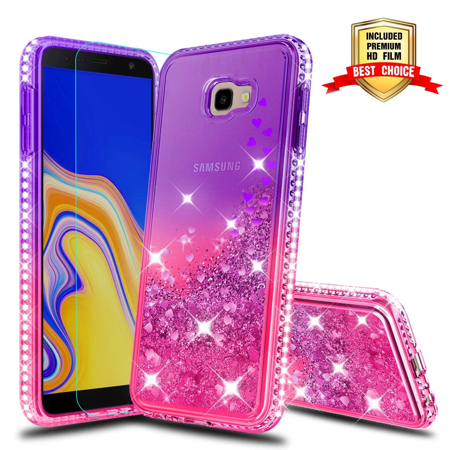 ATUMP Case for Samsung Galaxy J4 Plus cases with Screen Protector, Girl ...