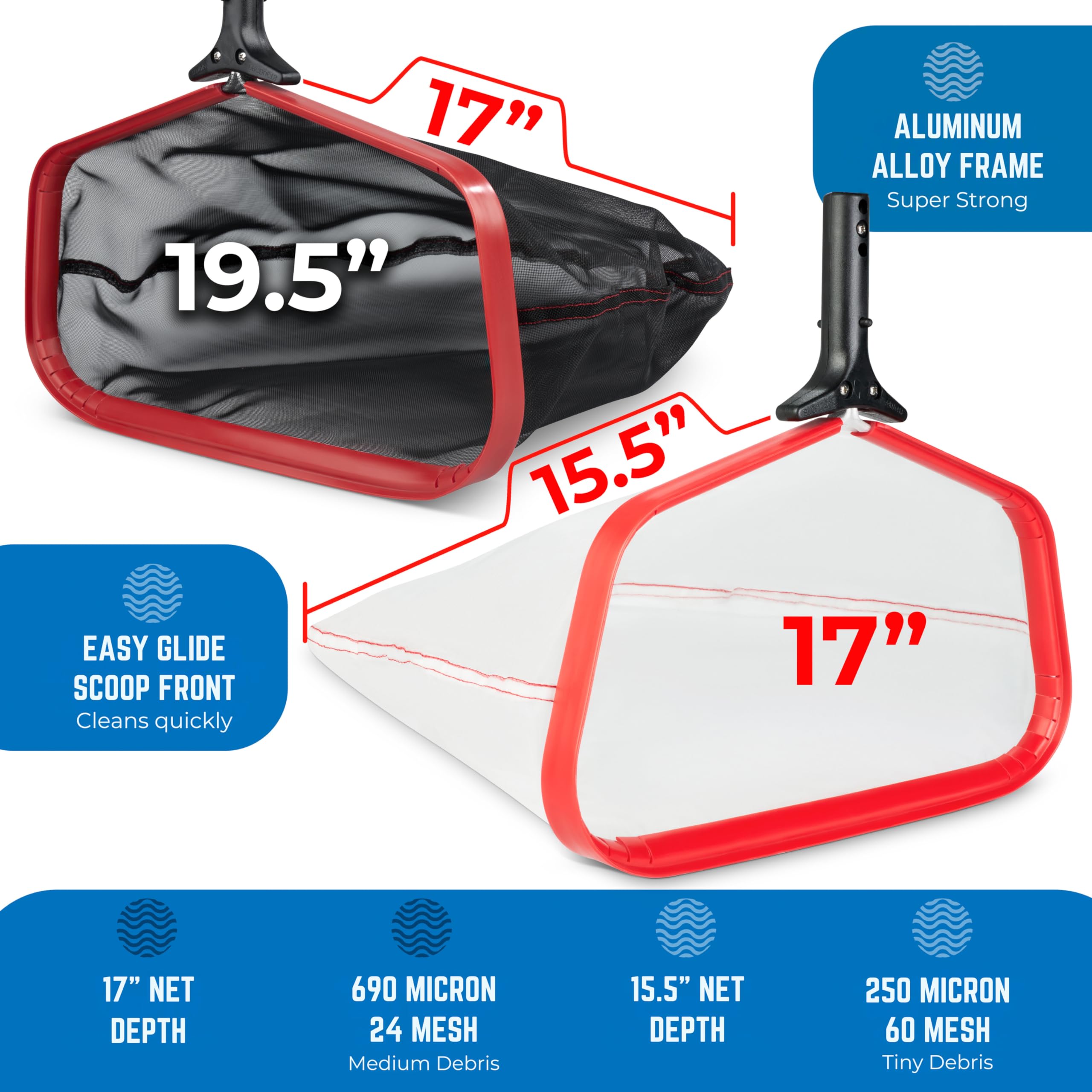 Mua Pool Skimmer Net, Fine Mesh for Silt, Unlimited Free Replacement by ...
