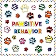 Amazon.com : Justforjoyful Dog Paw Bulletin Board Set Pawsitive ...