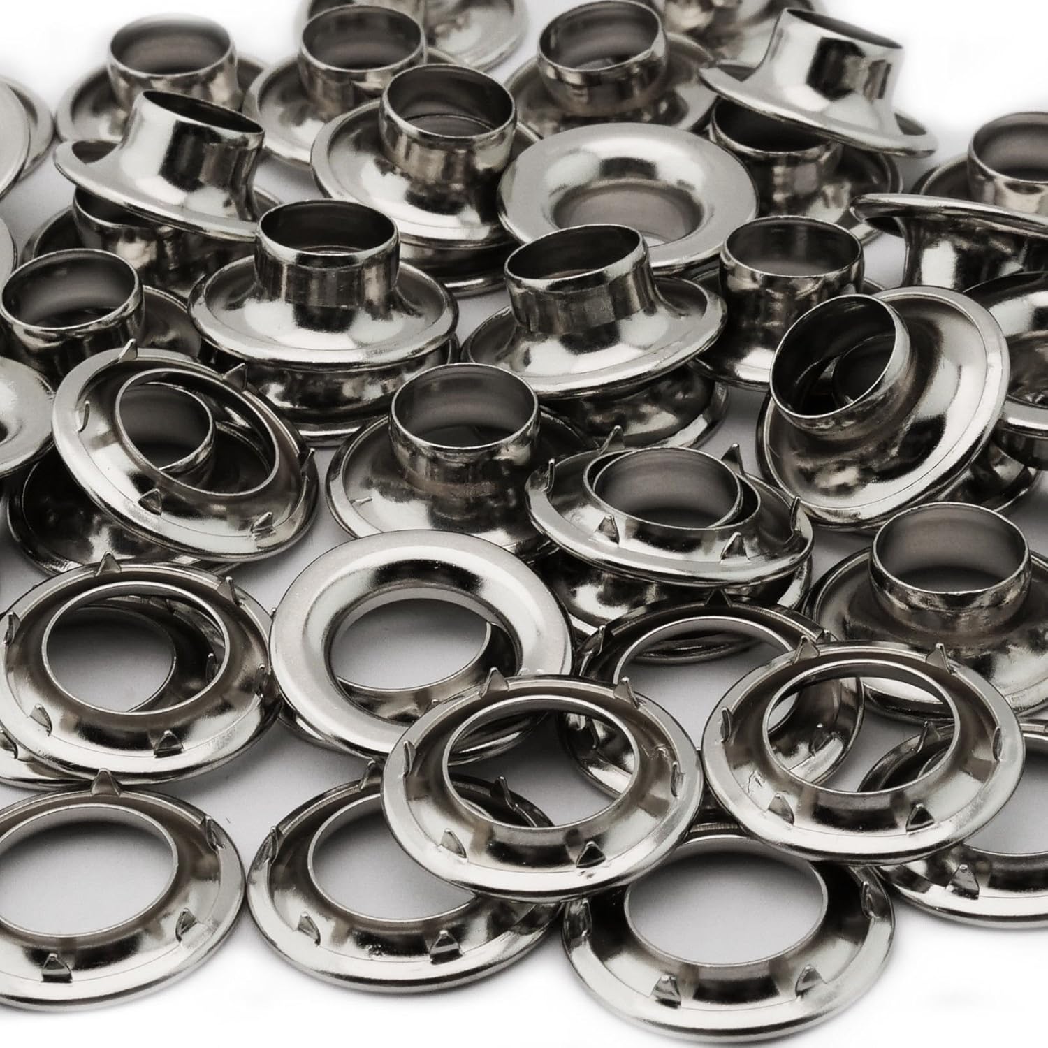 C.S. Osborne Nickel Plated Grommets & Spur Washers #N2-1 (Size 1) 144 ...