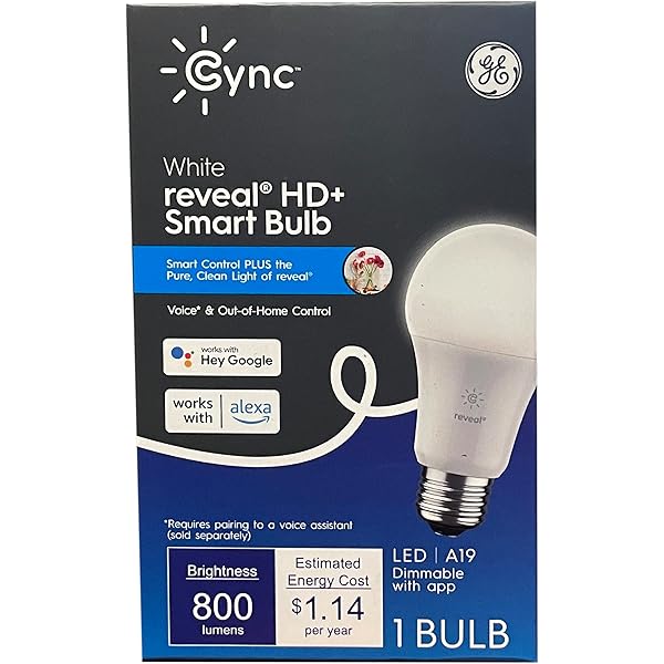 GE CYNC Smart LED Light Bulb, Tunable White, App And Voice, 49% OFF