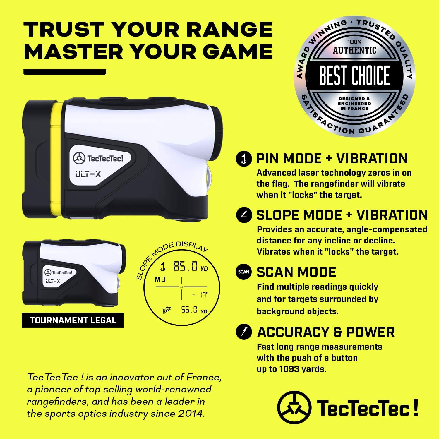 TecTecTec ULT X Golf Rangefinder Review – Golf GPS Authority