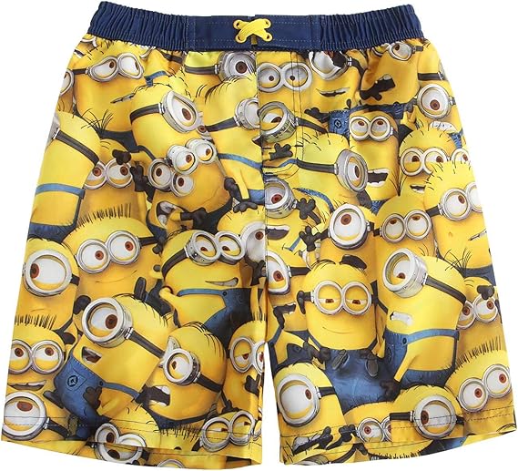 Minions Despicable Me Boys Swim short - blue - 8 yrs: Amazon.co.uk ...