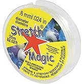 Amazon.com: Stretch Magic Elastic Beading Cord – Clear Color, 0.5mm in ...