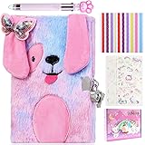Amazon.com: Sicbanna Cat Diary with lock and keys, Tie-Dye Journal for ...
