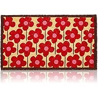 Amazon.com: Juvale Natural Coir Floral Spring Door Mat for Front Door ...