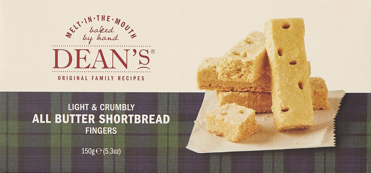 Dean's All Butter Shortbread Fingers, 150 g - Pack of 12: Amazon.co.uk ...