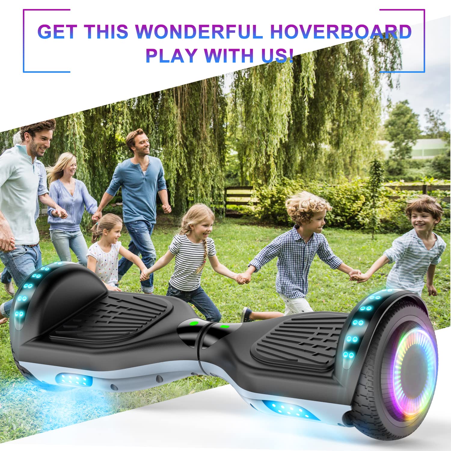 Mua SISIGAD Hoverboard, 6.5" Hoverboard for Kids with LED lights Dual ...