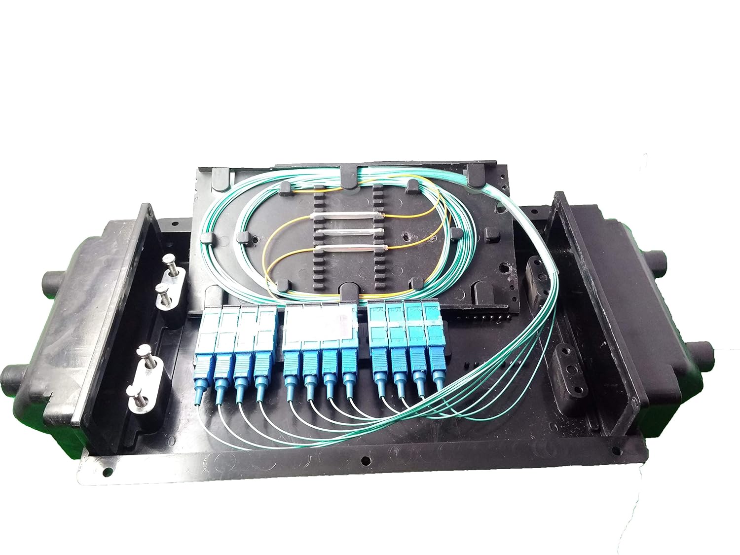 SUNNY TELECOM SUPPORTS WALL MOUNTED FMS LIU 12 FIBER WITH SC/PC PIGTIL ...
