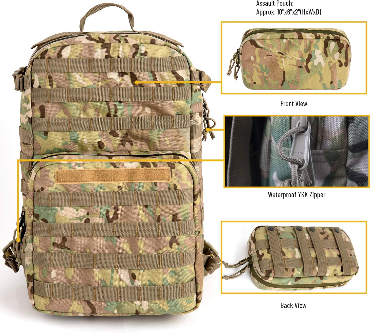 Akmax Molle II Rifleman Military Surplus Assault Pack Army Tactical ...