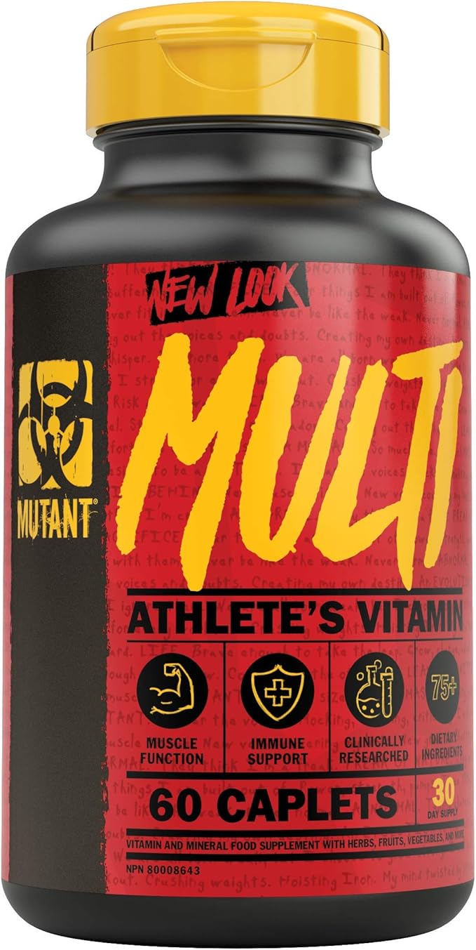 Mutant Multi - High Potency Multi-Vitamins with 80-Plus Ingredients ...