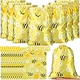Amazon.com: Cosblank 24 Pcs Bee Theme Bags Bee Birthday Party Gift Bags ...