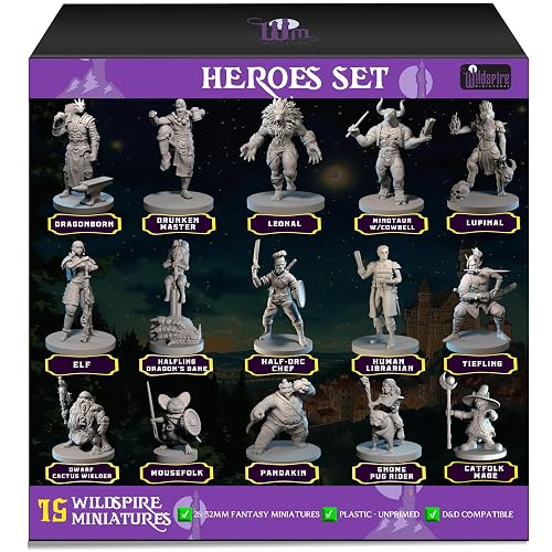Wildspire Hero, Player-Character, NPC DND Miniatures, 28mm32mm ...
