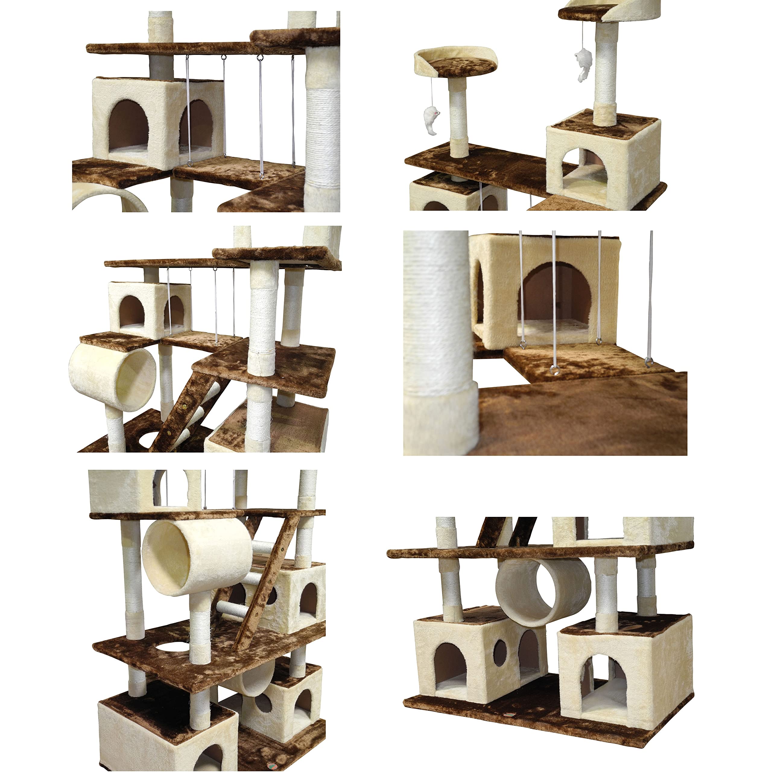 Mua Huge 87" Tall Cat Tree House Climber Furniture with Swing trên ...