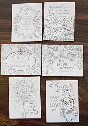 Amazon.com: Colorful Blessings: Cards to Color and Share (6006937132580 ...