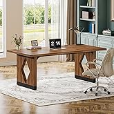 Amazon.com: LITTLE TREE 63-Inch Office Desk, Large Computer Desk ...