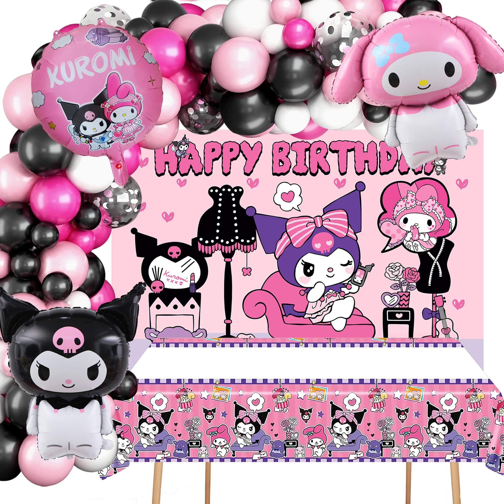 Generic Kawaii Birthday Party Decorations, Theme Party Supplies Include ...