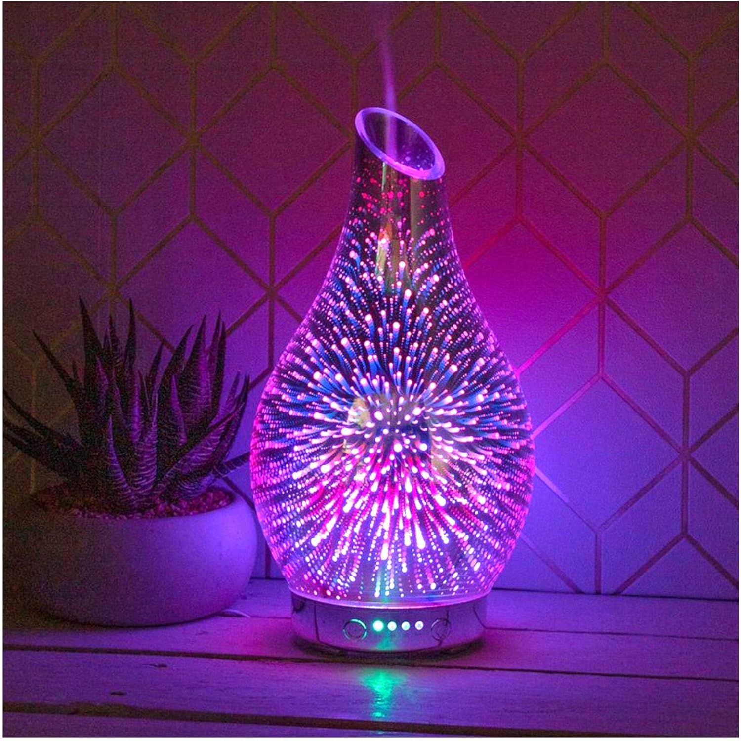 The Leonardo Collection Humidifier Lamp Oil Diffuser Colour Changing ...