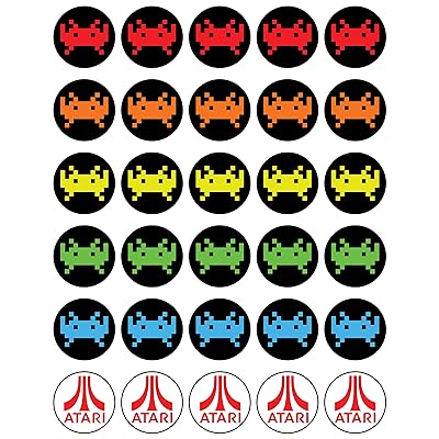 30 x Edible Cupcake Toppers Themed of Space Invaders Philippines | Ubuy