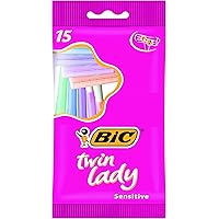 Amazon.com: BIC Twin Lady Sensitive Razors, Disposable Razors with Two ...