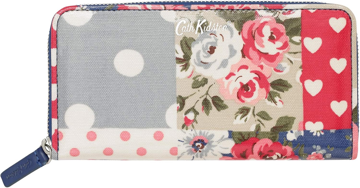 Cath Kidston ‘Patchwork’ Continental Large Wallet Purse in Oilcloth ...